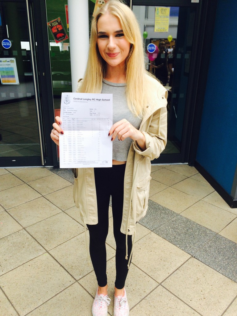 Hannah Ruddy - Cardinal Langley RC High School